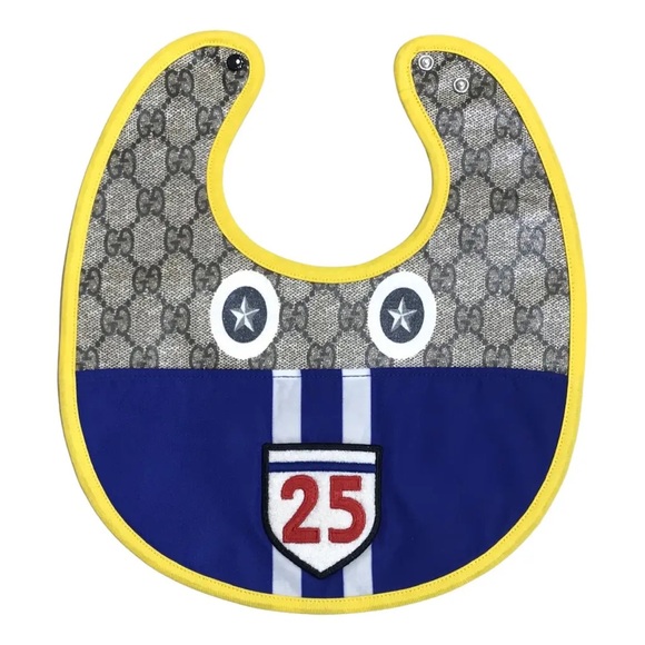 Gucci | Accessories | Gucci Kids Graphic Print Pocket Detail Bib Bluy ...